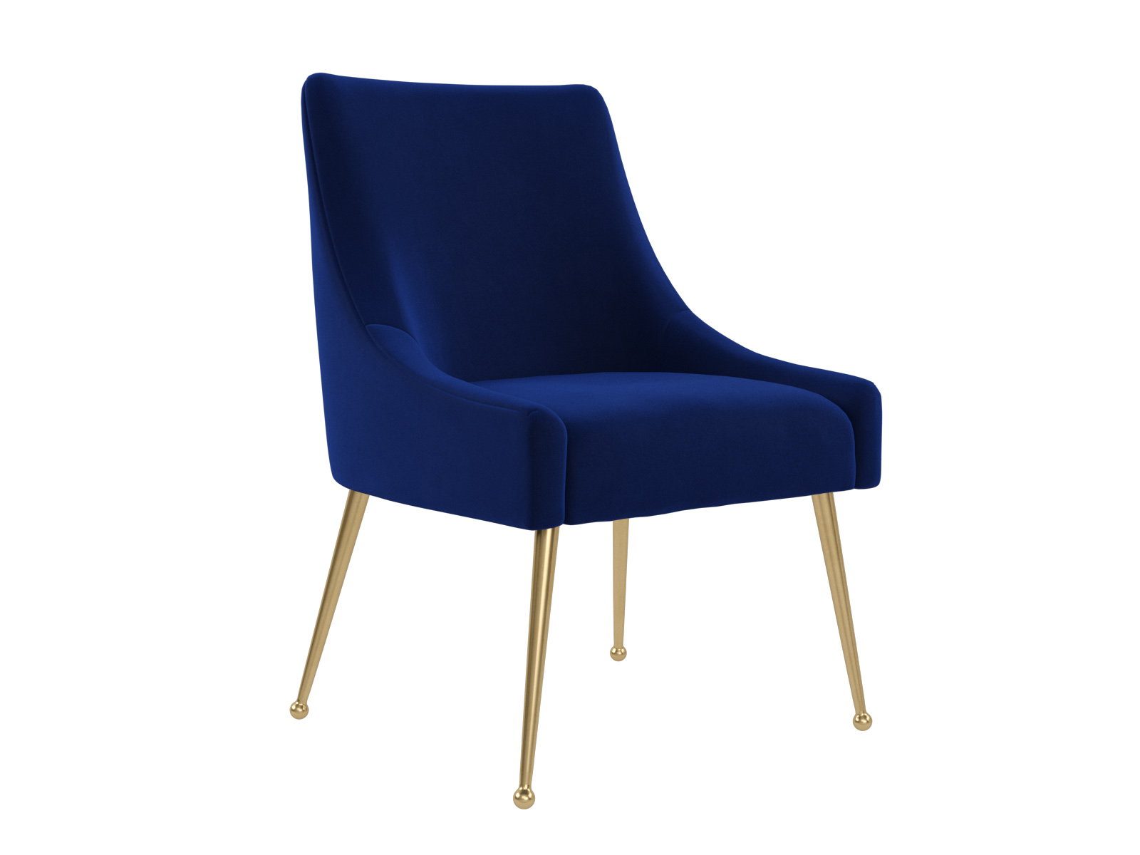 Beatrix black velvet side chair store